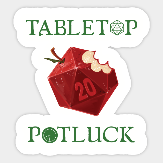 Tabletop Potluck Logo - Tabletop - Sticker | TeePublic