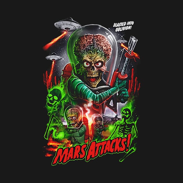 Horror 80s - Mars Movie Attacks - Tank Top | TeePublic