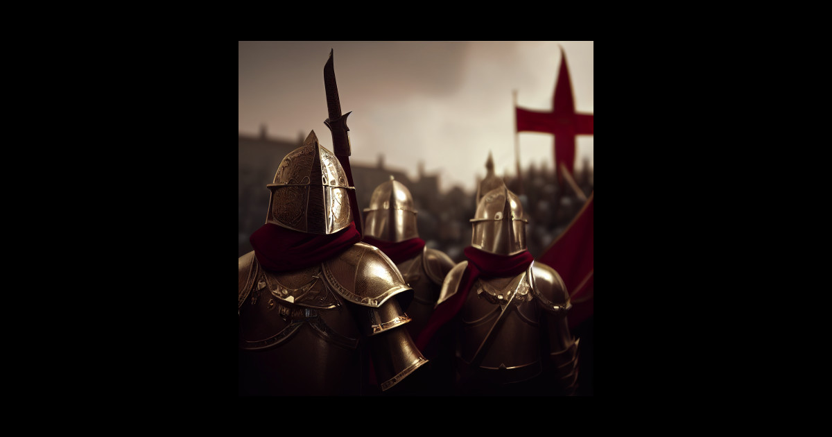 Knights Templar in The Holy Land - Crusades - Sticker | TeePublic