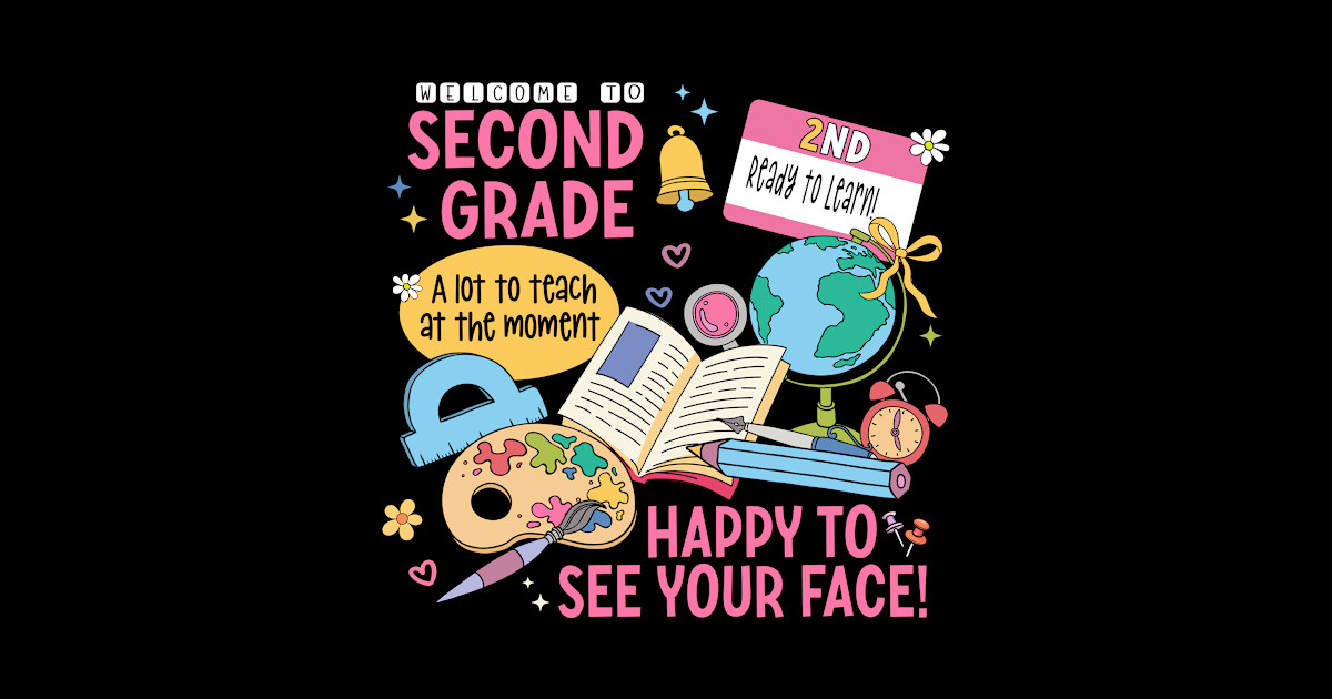 Second Grade Team 2nd Grade Back to School Teacher Kids - 2nd Grade ...