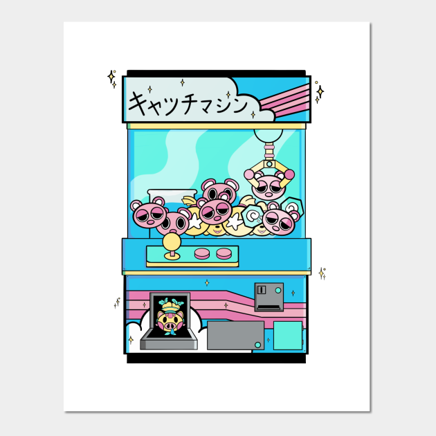 kawaii claw machine - Claw Machine - Posters and Art Prints | TeePublic