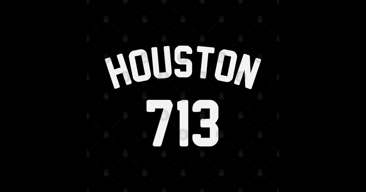 Houston 713 - Houston - Sticker | TeePublic