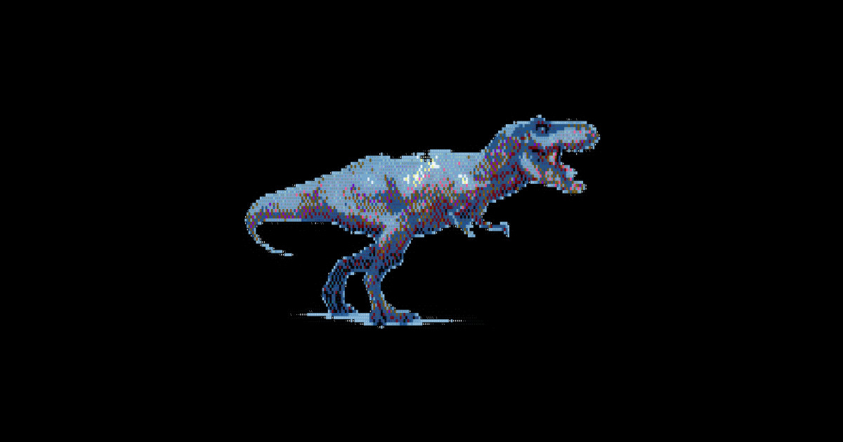 ASCIIsaurus Rex - Ascii - Sticker | TeePublic