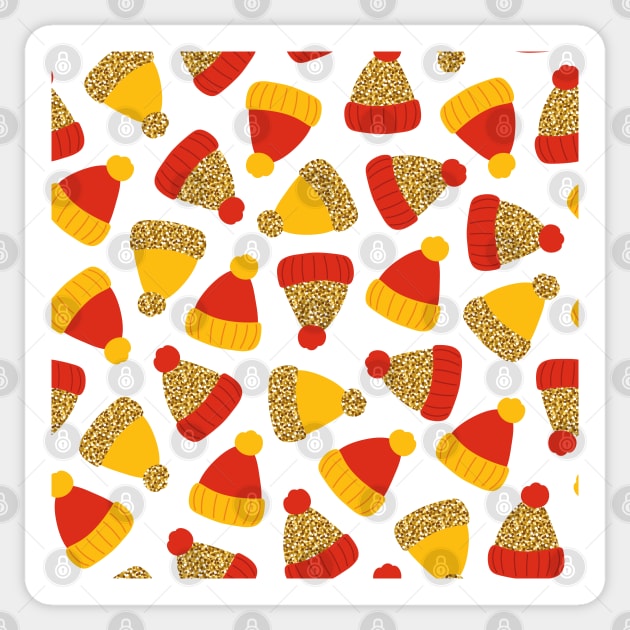 Hat pattern - Hat - Sticker | TeePublic