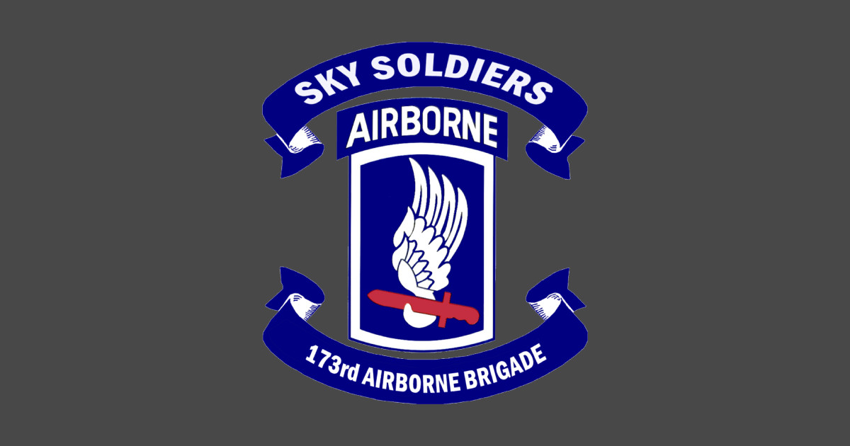 173rd Airborne Brigade Combat Team Logo - Space - Long Sleeve T-Shirt ...