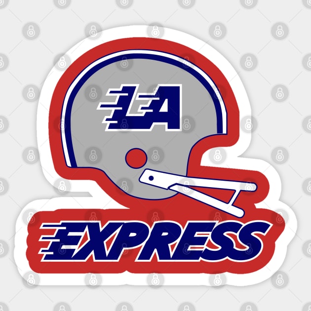 Defunct LA Express Football 1983 - Los Angeles - Sticker | TeePublic