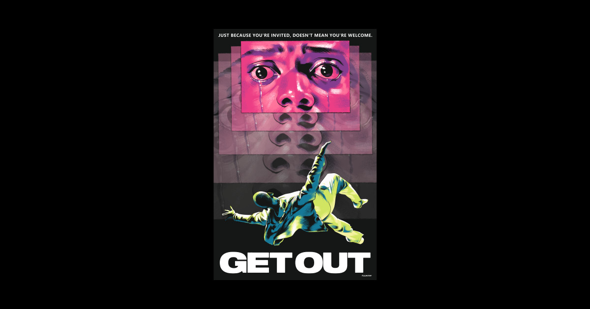 Get Out Movie Art Sunken Place - Get Out - Sticker | TeePublic