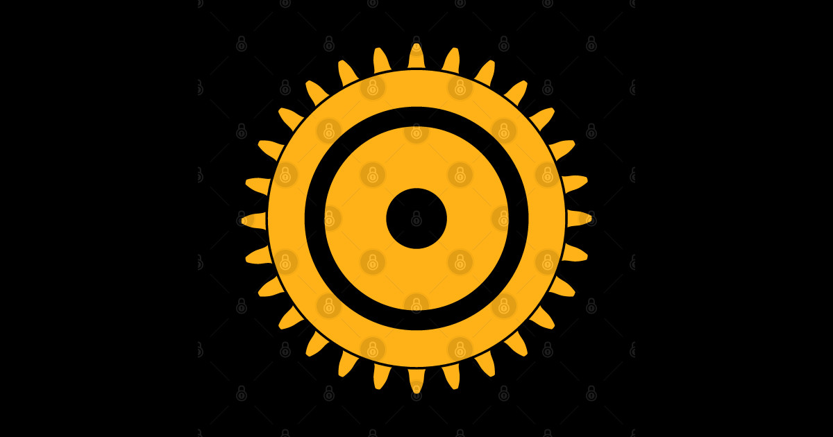 Brick Cog Gear - Stencil - Sticker | TeePublic