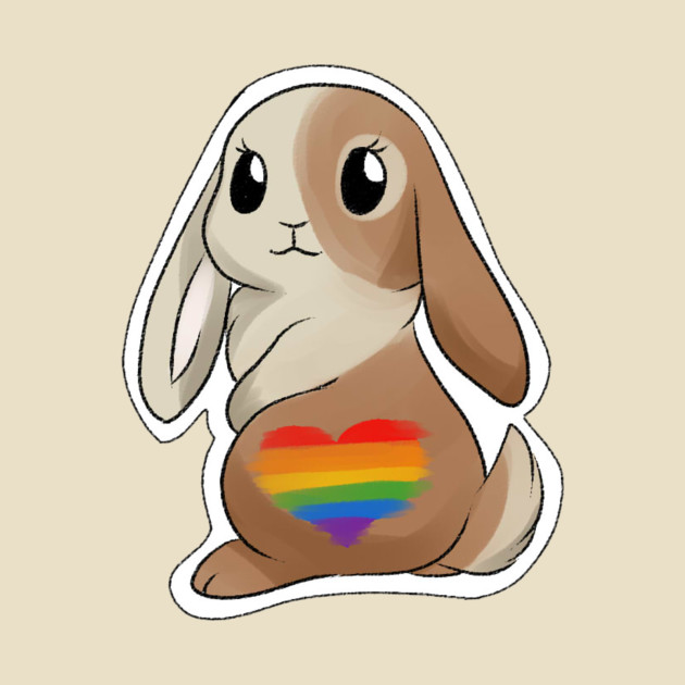 gay pride bunny - Lgbt - T-Shirt | TeePublic