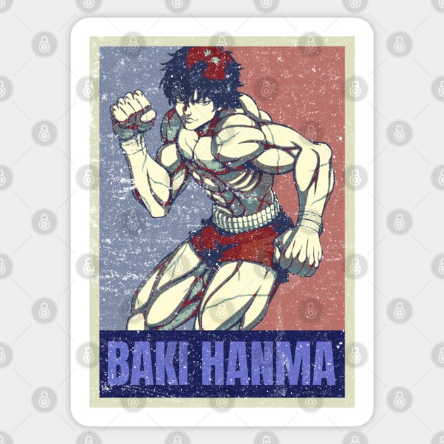 Baki Hanma in Hope Style - Baki Hanma - Sticker | TeePublic