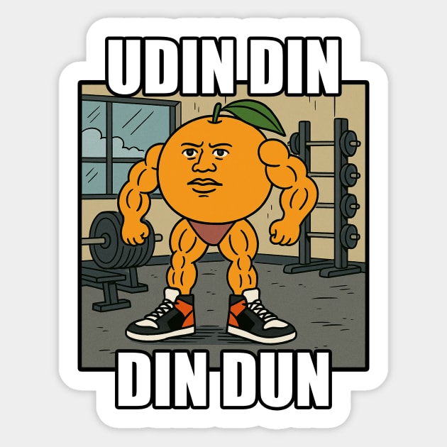 Udin Din Din Dun – Viral Brainrot Italian Meme Gym Orange - Brainrot ...