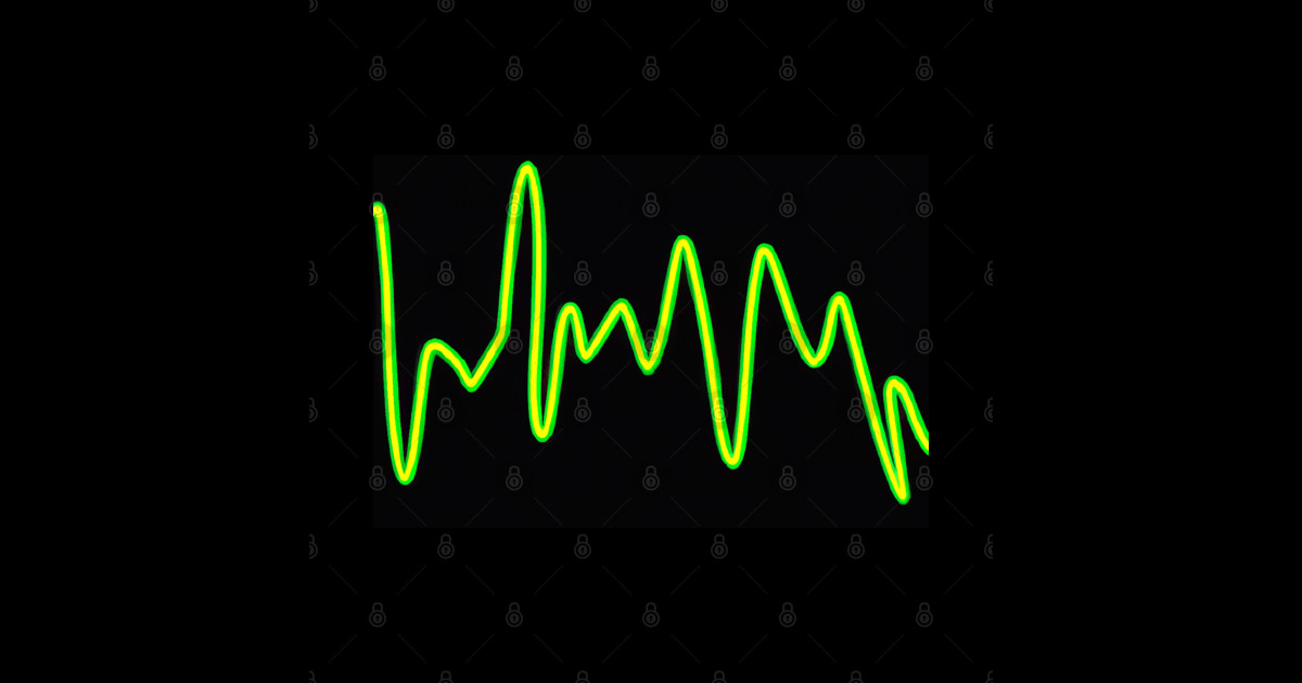 Neon Green ZigZag Line Pattern - Neon Light - Sticker | TeePublic
