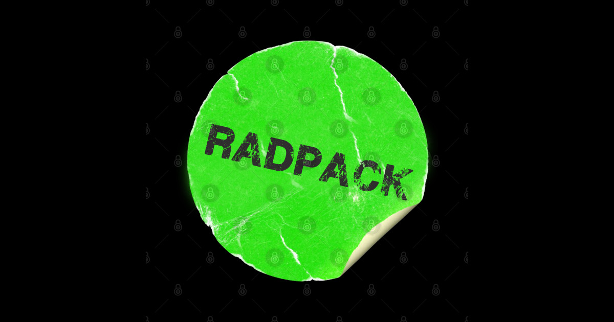RadPack Sticker Green - Radpack - Posters and Art Prints | TeePublic