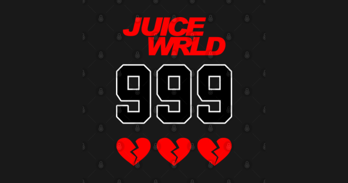 999 Front Only Juice Wrld Sticker TeePublic