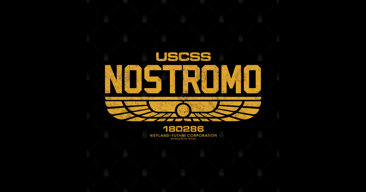 USCSS Nostromo - vintage logo - Nostromo - Hoodie | TeePublic