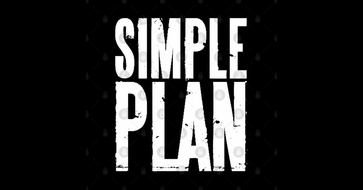 Simplee Plann Logo - Simple Plan - Sticker | TeePublic