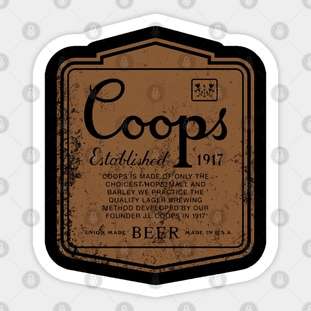 Coops Label Gold - Magnum Pi - Sticker | TeePublic