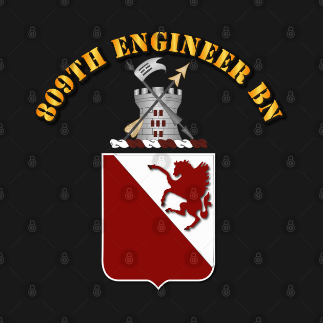 809th Engineer Bn - Coat of Arms - 809th Engineer Bn Coat Of Arms - T ...