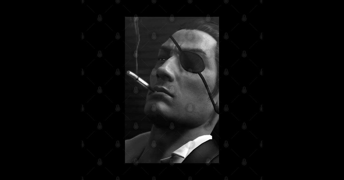 Goro Majima Yakuza moody smoking - Goro Majima - Pillow | TeePublic