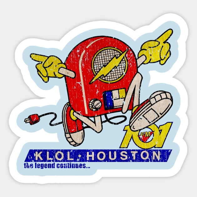 KLOL FM Houston 1970 Vintage - Radio - Sticker | TeePublic