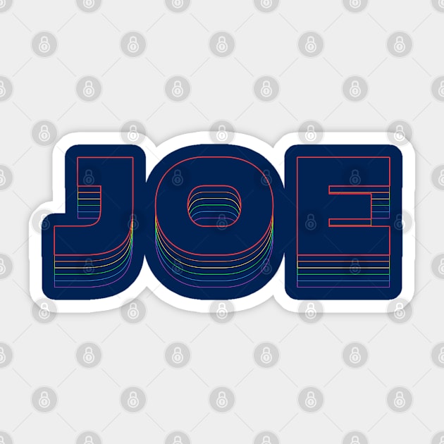 Joe Rainbow Pattern - Joe - Sticker | TeePublic