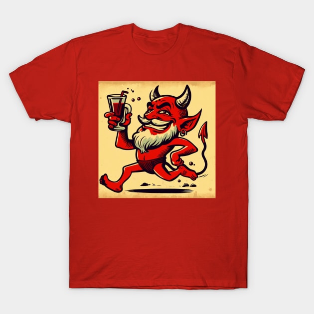 Running Devil - Devil - T-Shirt | TeePublic