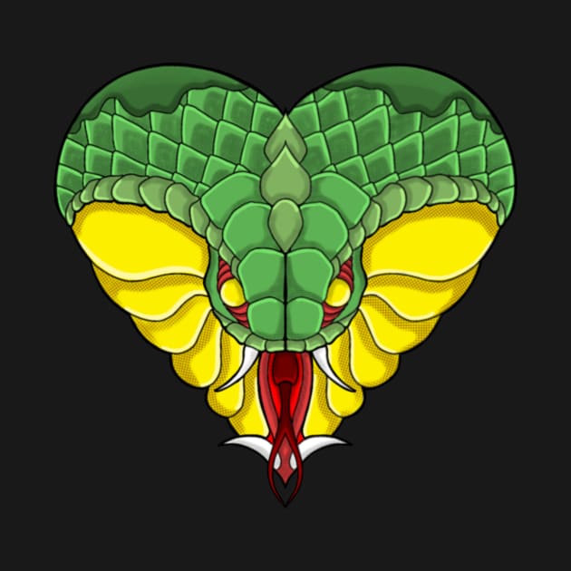 cobra heart - Tattoo - T-Shirt | TeePublic
