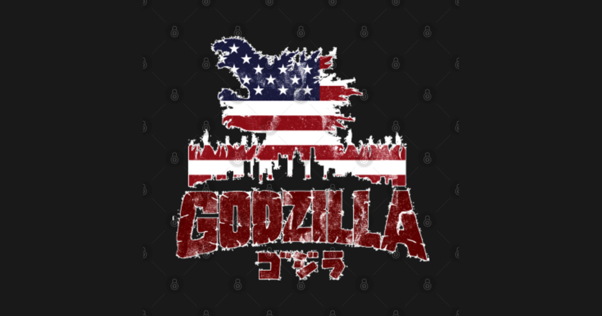 godzilla flag - Godzilla Flag - T-Shirt | TeePublic