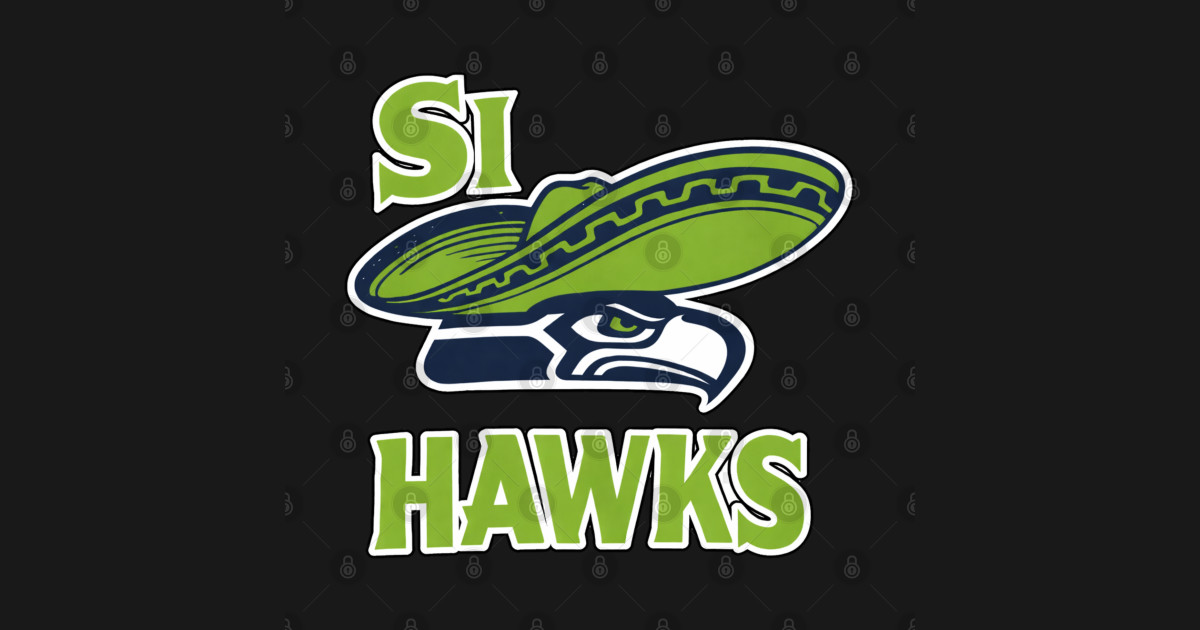 SI Hawks Puerto Vallarta Mexico Sports Team Logo Design - Si Hawks - T ...