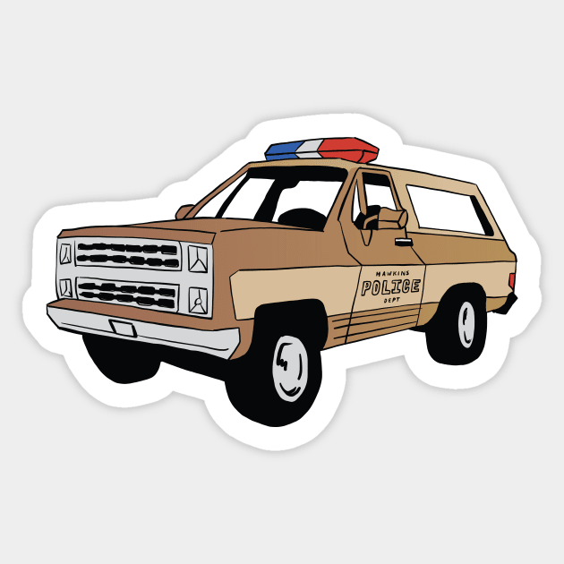 Stranger Things Hopper Ford Bronco Police Truck - Stranger Things ...