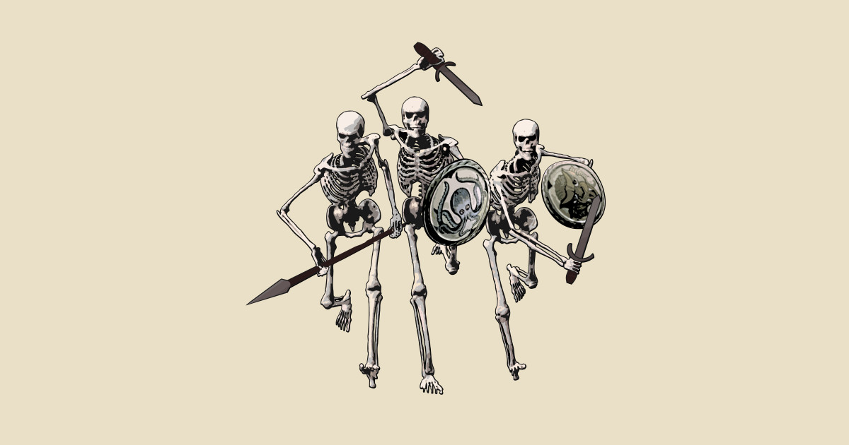 Skeleton Charge - Ray Harryhausen - T-Shirt | TeePublic