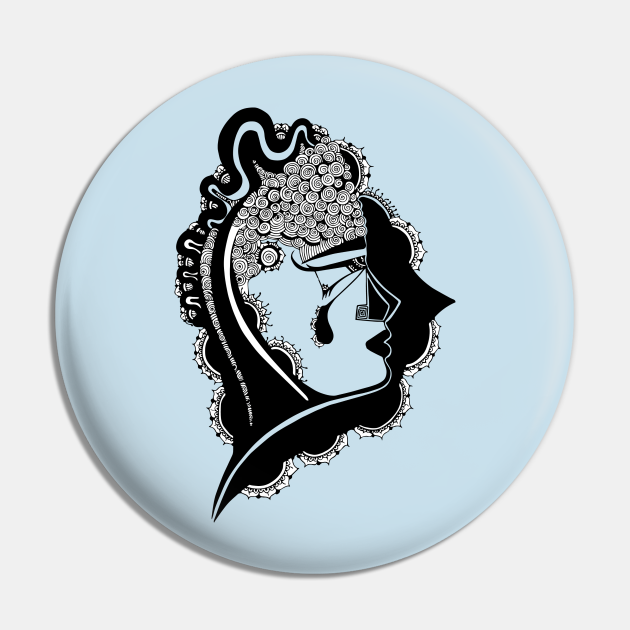 abstract blue sad face tears ink drawing black and white - Ink Drawing ...