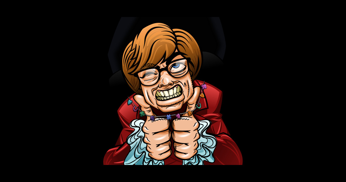 Who. Does. Number. 2. Work. For? - Austin Powers - Sticker | TeePublic