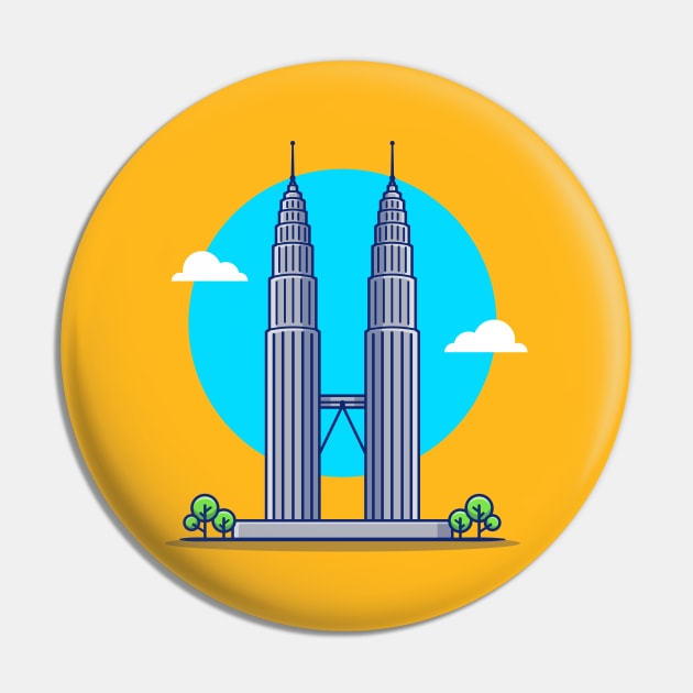 Petronas Twin Tower Cartoon Illustration - Petronas Twin Tower Cartoon ...