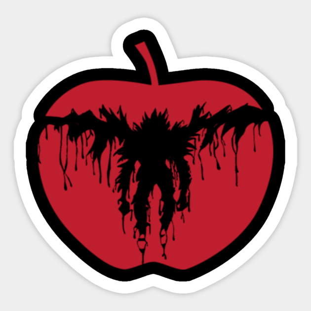 Death Note Apple - Death Note - Sticker | TeePublic