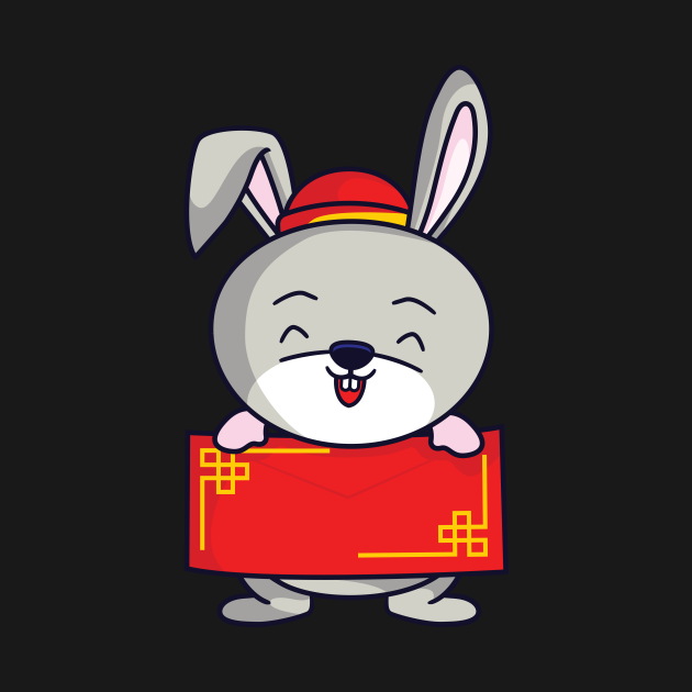 Chinese New Year - Rabbit with envelope - Chinese New Year - T-Shirt ...