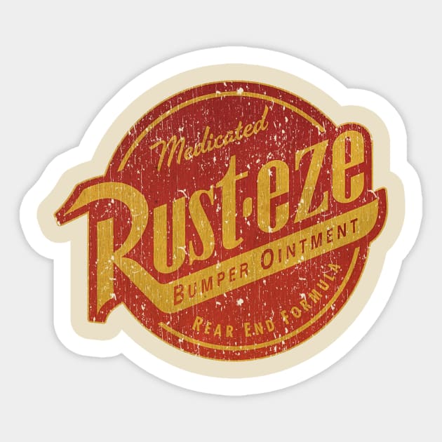 Rust-eze Bumper Ointment 1990 Vintage - Auto Racing - Sticker | TeePublic