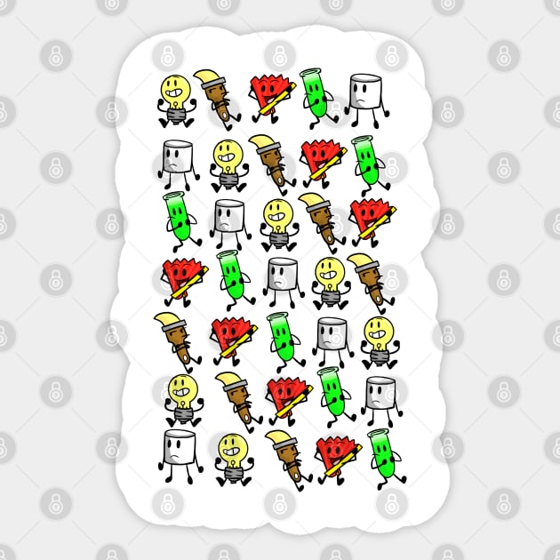 BFDI Character - Bfdi - Sticker | TeePublic