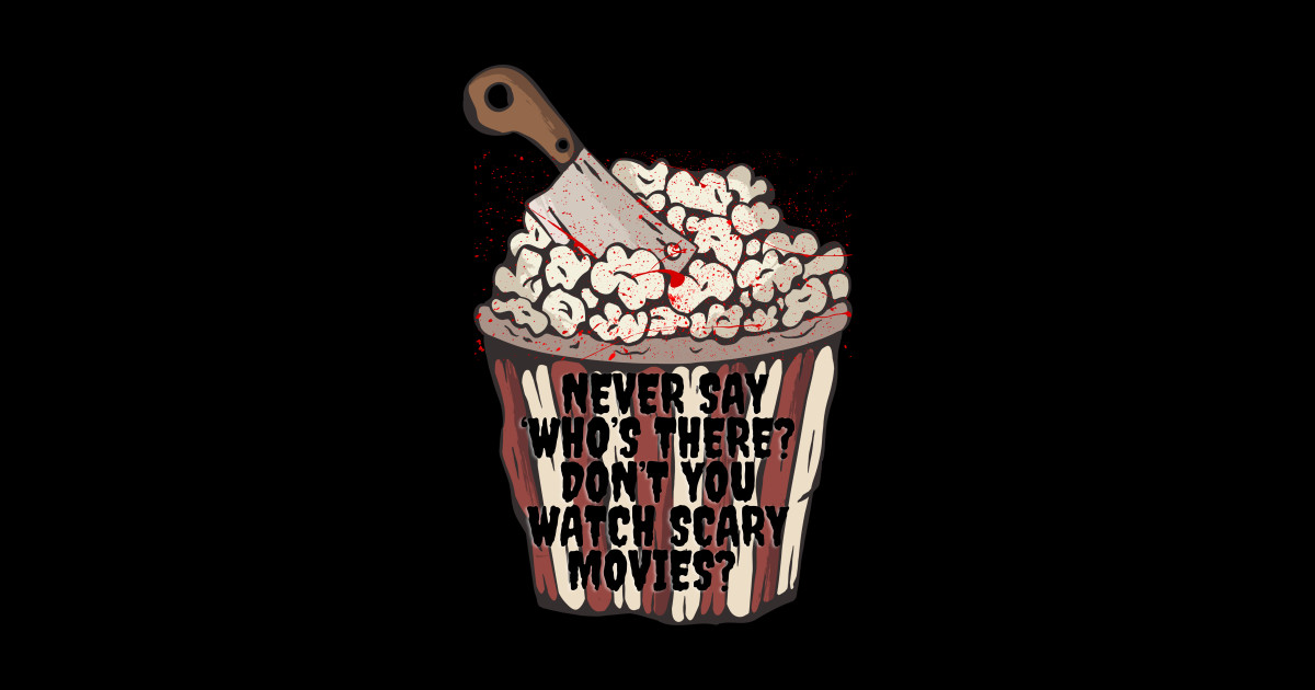 popcorn scary movie - Popcorn Scary - Sticker | TeePublic