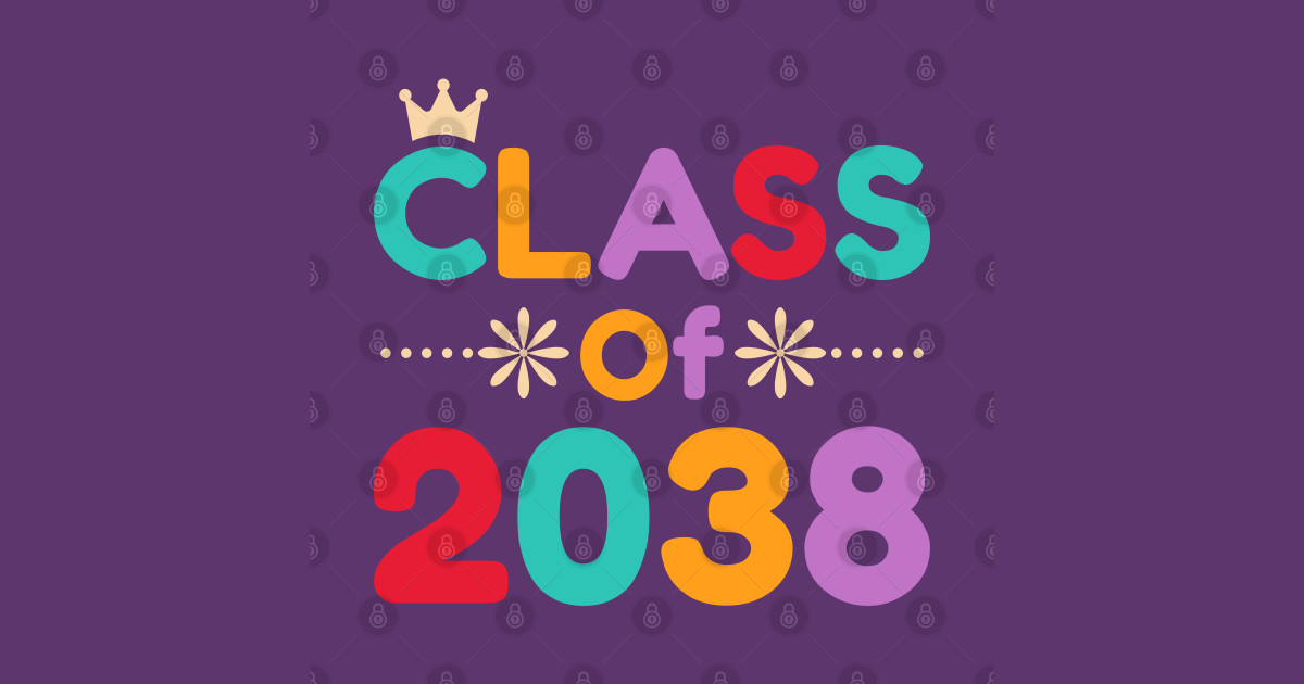 Class of 2038 Cute Back to School - Class Of 2038 - T-Shirt | TeePublic