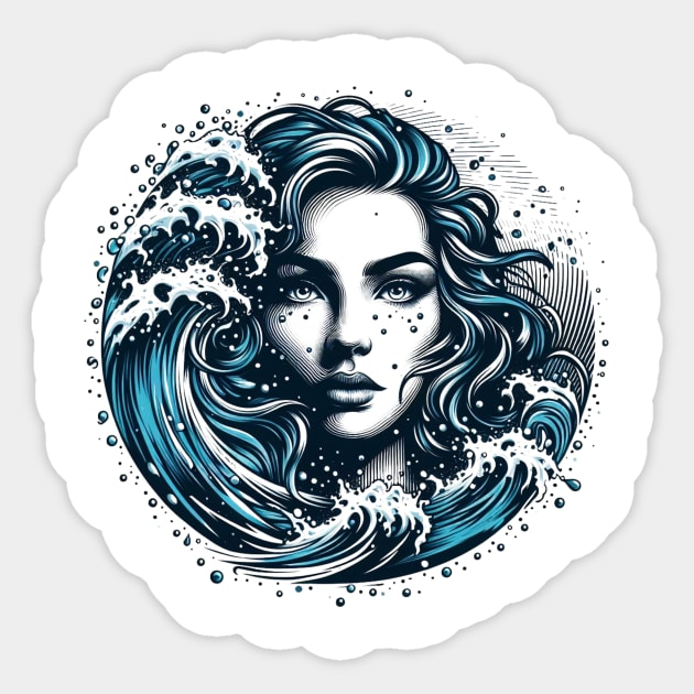 Celtic Goddess of Water - Goddess - Sticker | TeePublic