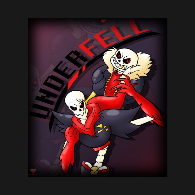 Underfell Sans and Papyrus! - Underfell - Kids Hoodie | TeePublic