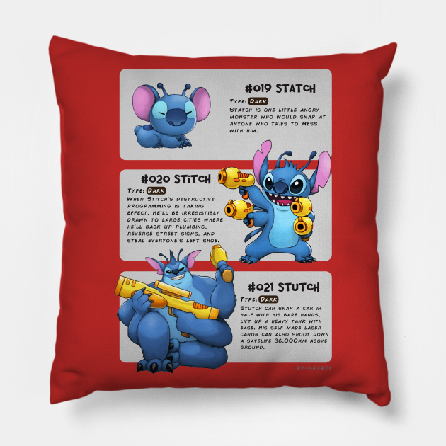 Stitch Evolutions - Stitch - Pillow | TeePublic