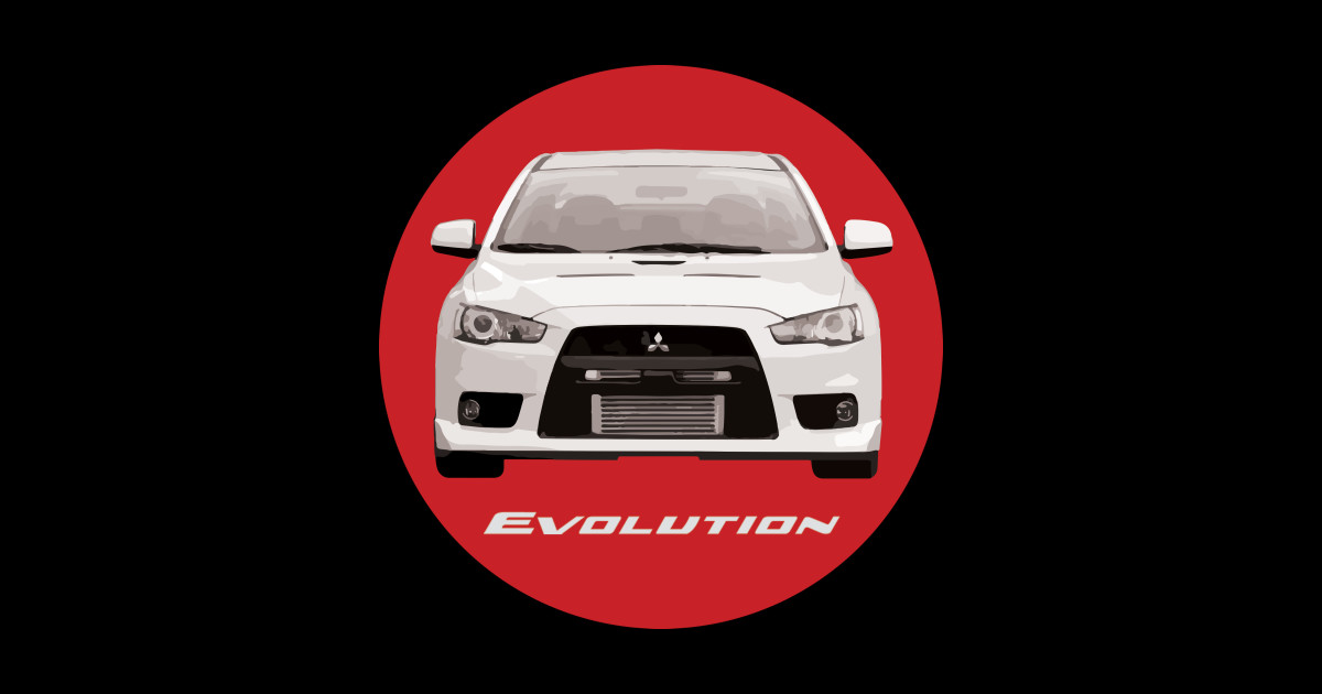 Mitsubishi Evolution X Design - Mitsubishi Evolution - Sticker | TeePublic