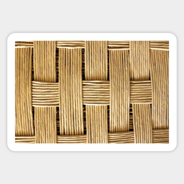Wicker Texture Pattern - Abstract - Sticker | TeePublic