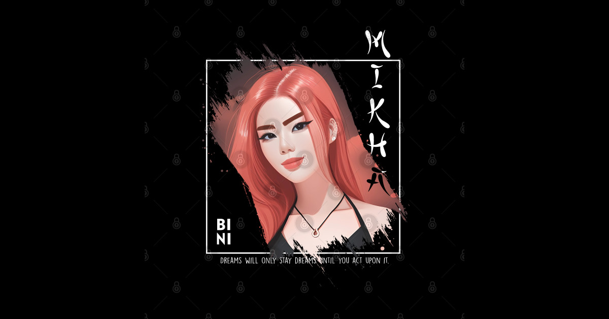 Bini Mikha T-Shirt Design - Bini Mikha - Sticker | TeePublic