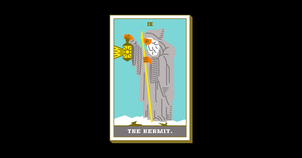 IX - The Hermit - Tarot Card - Tarot - Posters and Art Prints | TeePublic