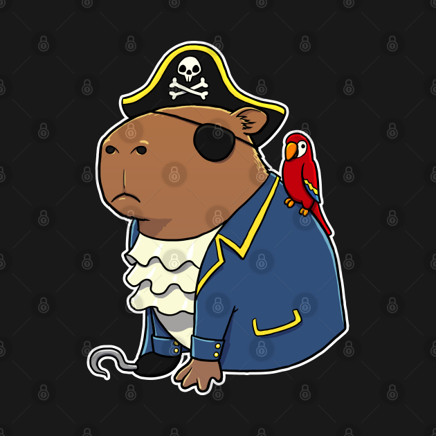 Capybara Pirate Costume - Capybara - T-Shirt | TeePublic