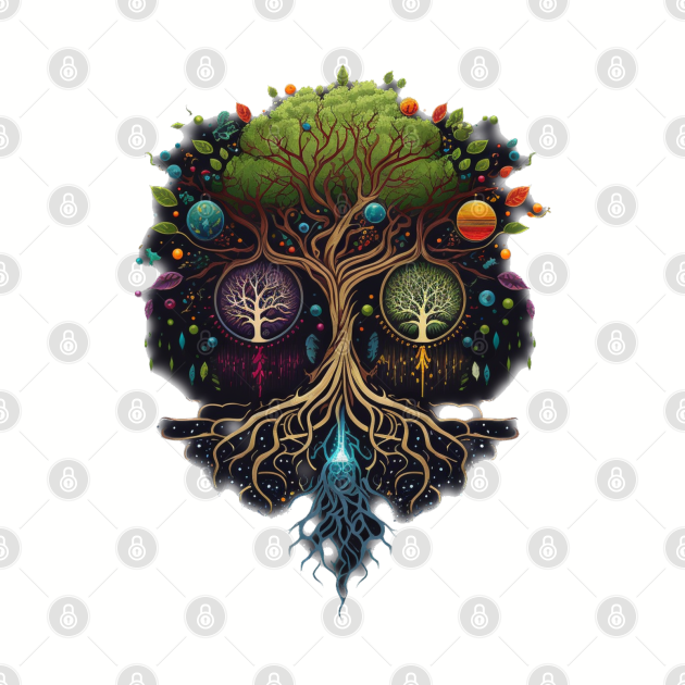 Tree of Life - Designs for a Green Future - Tree - Pin | TeePublic