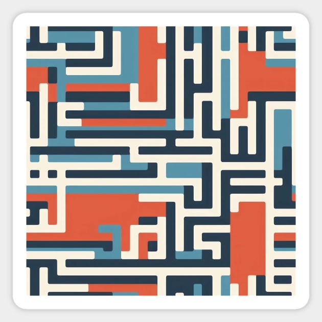 Maze of Dreams: Pastel Labyrinth Journey - Maze - Sticker | TeePublic